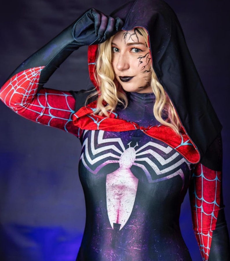 Venom Gwen Stacy Cosplay Costumes for Women 3D Print Adult Kids ...