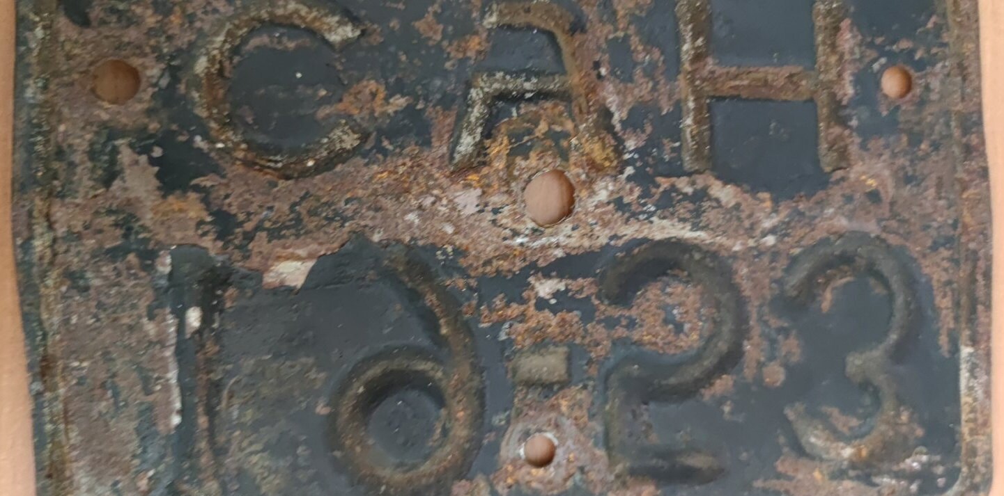 Soviet Car License Plate. Old Metal Plates for the Car. Car Plate ...