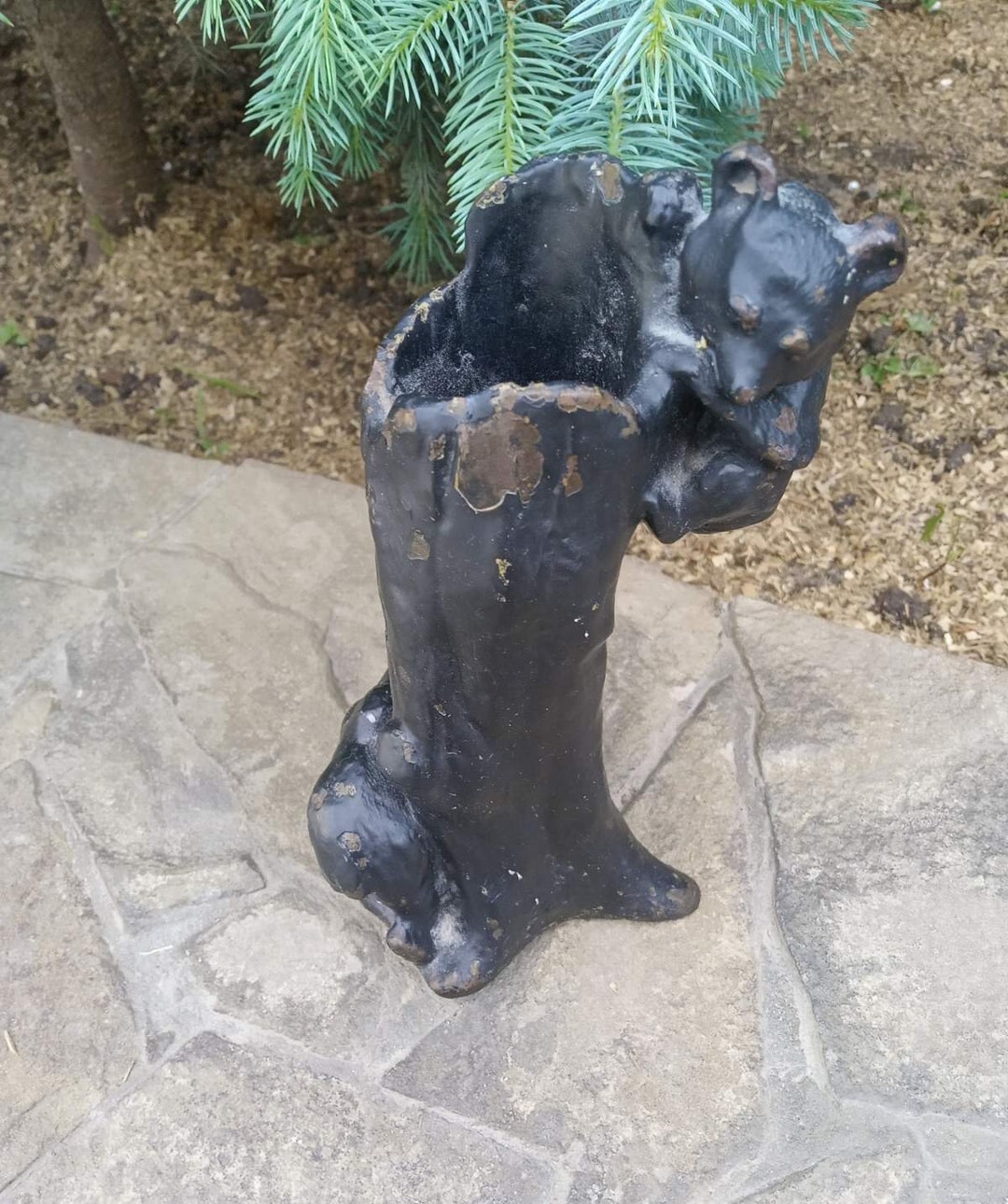 Rare Cast-iron Pencil Holder "bears on a Stump". Soviet Art Casting ...