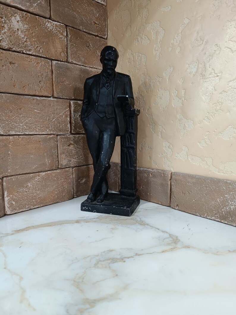 Vintage Sculpture of Lenin.large Statue of the Leader of the Ussr.world ...