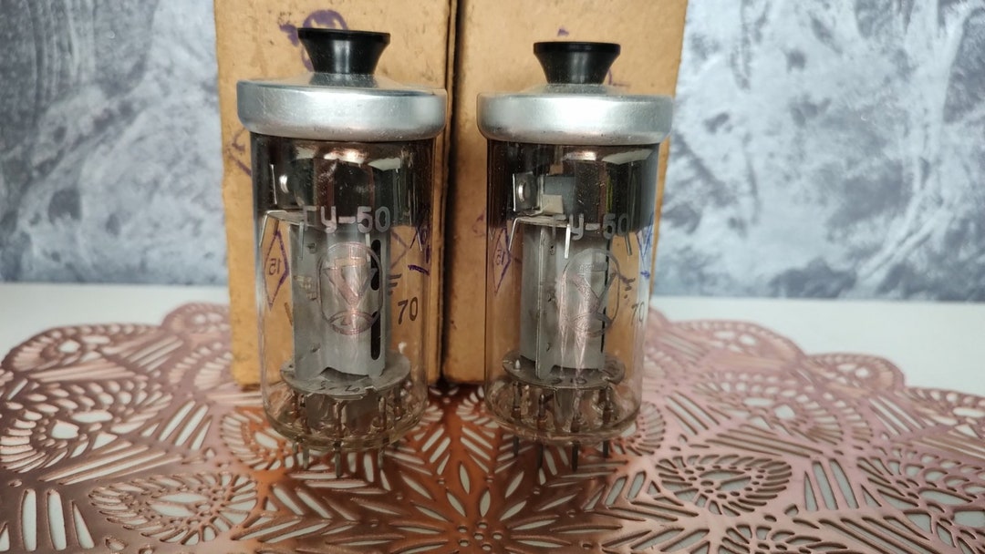 2pcs GU-50 (ГУ-50)soviet Power Pentodes/m.quad/soviet Radio Tubes ...