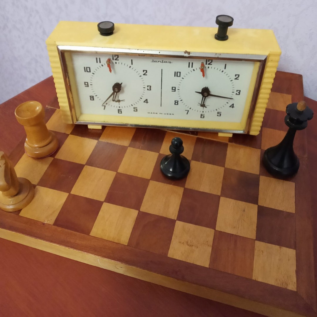 Chess Clock Jantar.chess Timer.vintage Soviet Chess. White Chess Clock ...