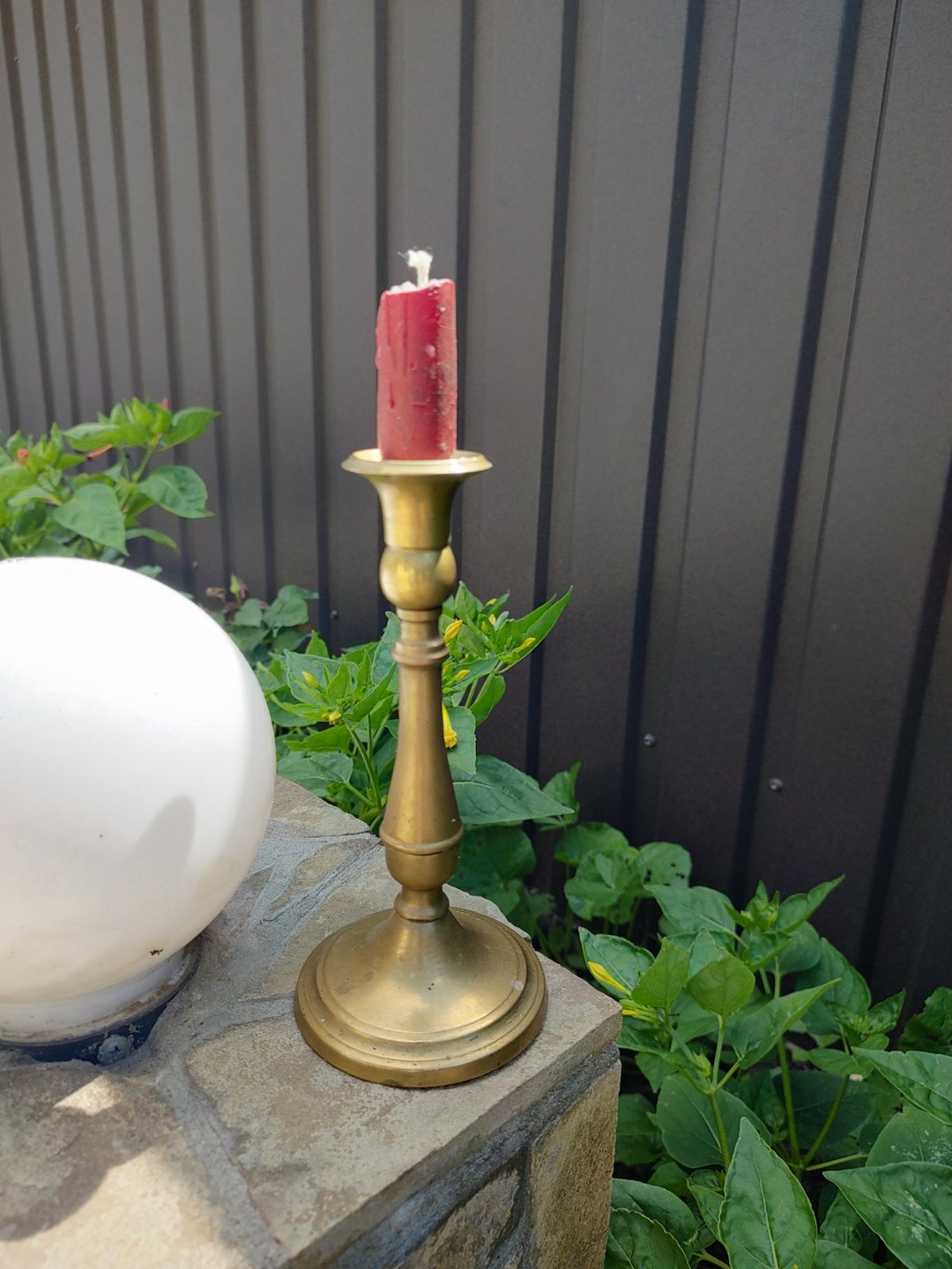 Beautiful Brass Candlestick.vintage Candlestick in Victorian Style ...