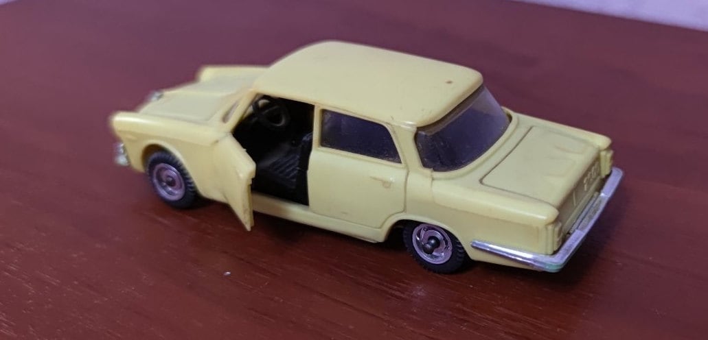 Gray Collectible. Original Small Car Model Alfa Romeo 2600 Scale 1:43 ...