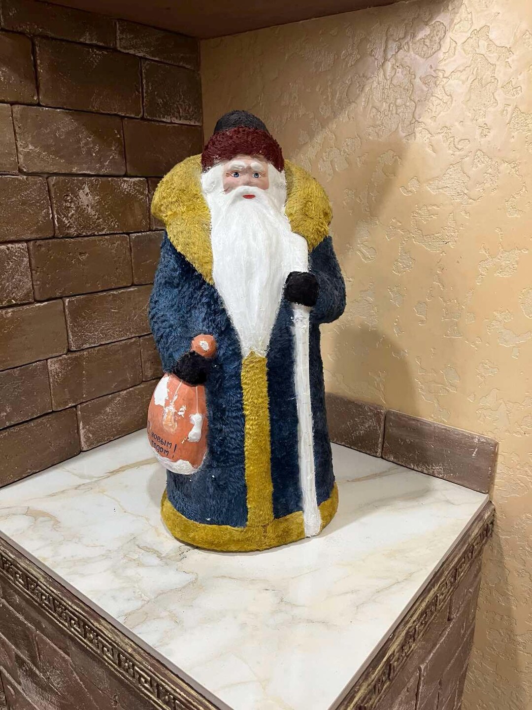 Rare Soviet Christmas Tree Toy Ded Morozsanta Clauslarge Ded Moroz ...