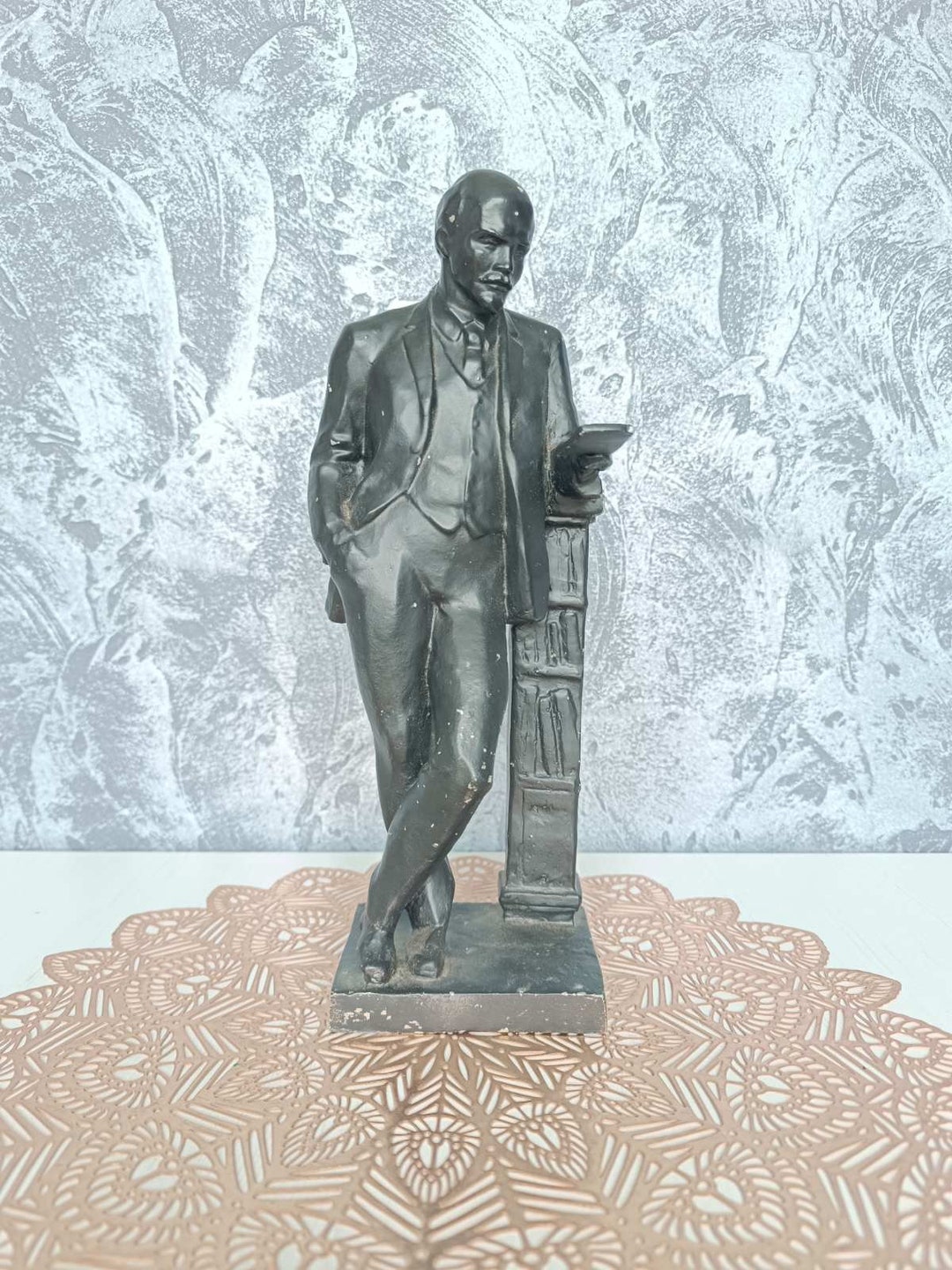 Vintage Sculpture of Lenin.large Statue of the Leader of the Ussr.world ...