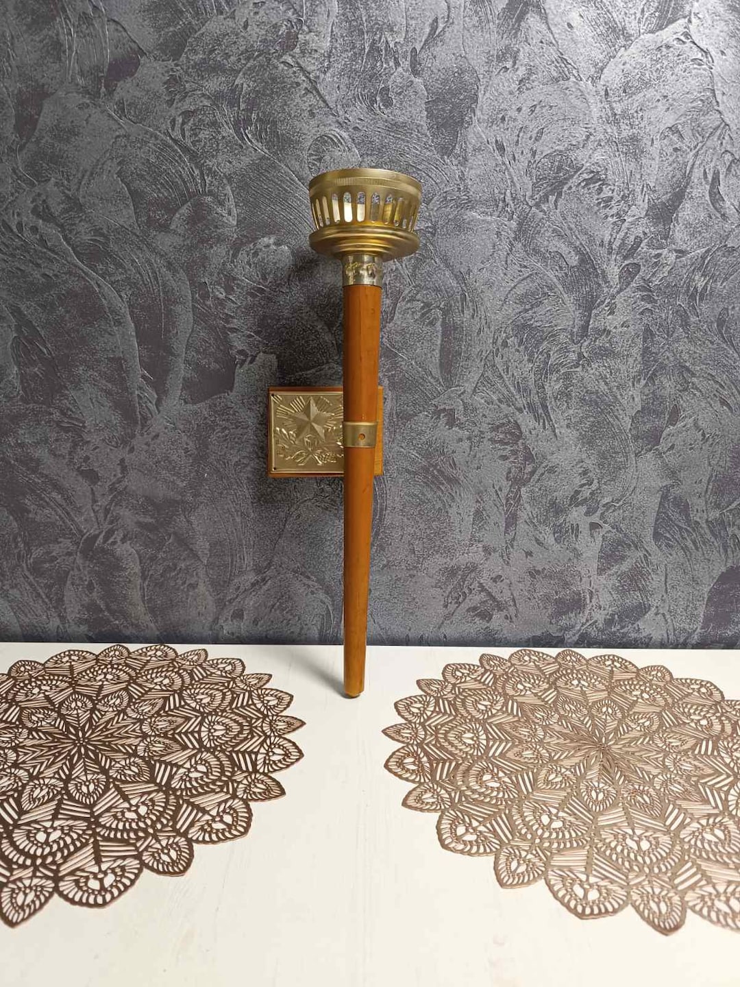 Ancient Olympic Torch. Olympic Flame. Symbol of the USSR Olympic Games ...
