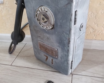 Vintage Payphone/1950’s Automatic Electric Company Phone/3 Slot ...