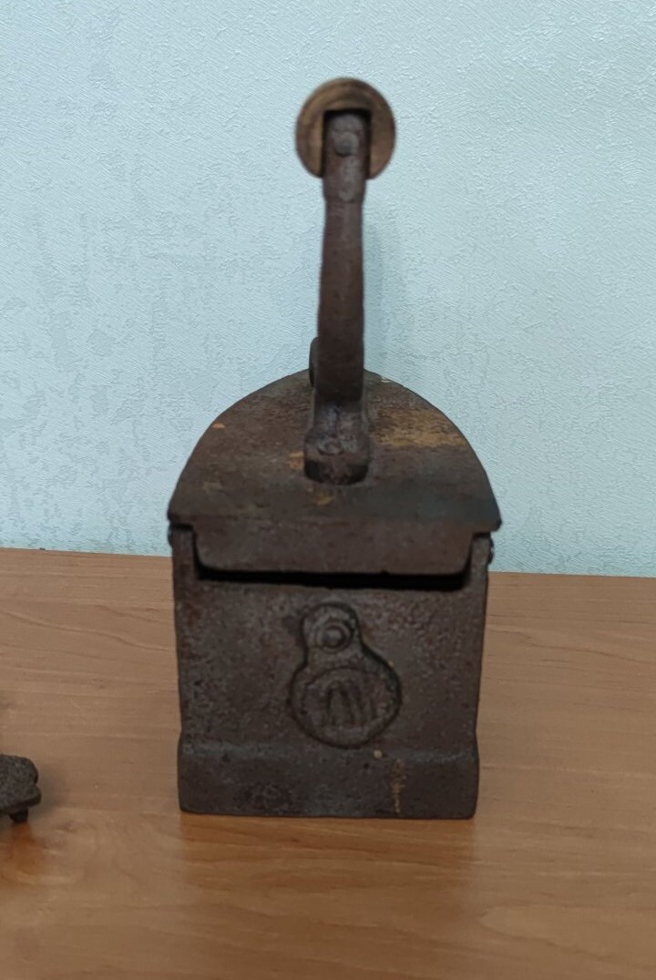 Antique Coal Fired Iron 19th Century Vintage Cast Iron Steam Punk - Etsy