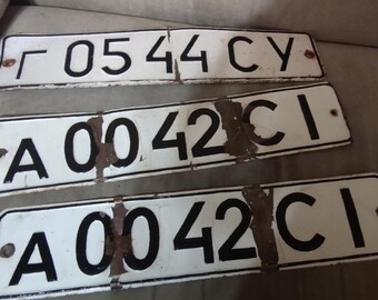 Ussr License Plate | Etsy