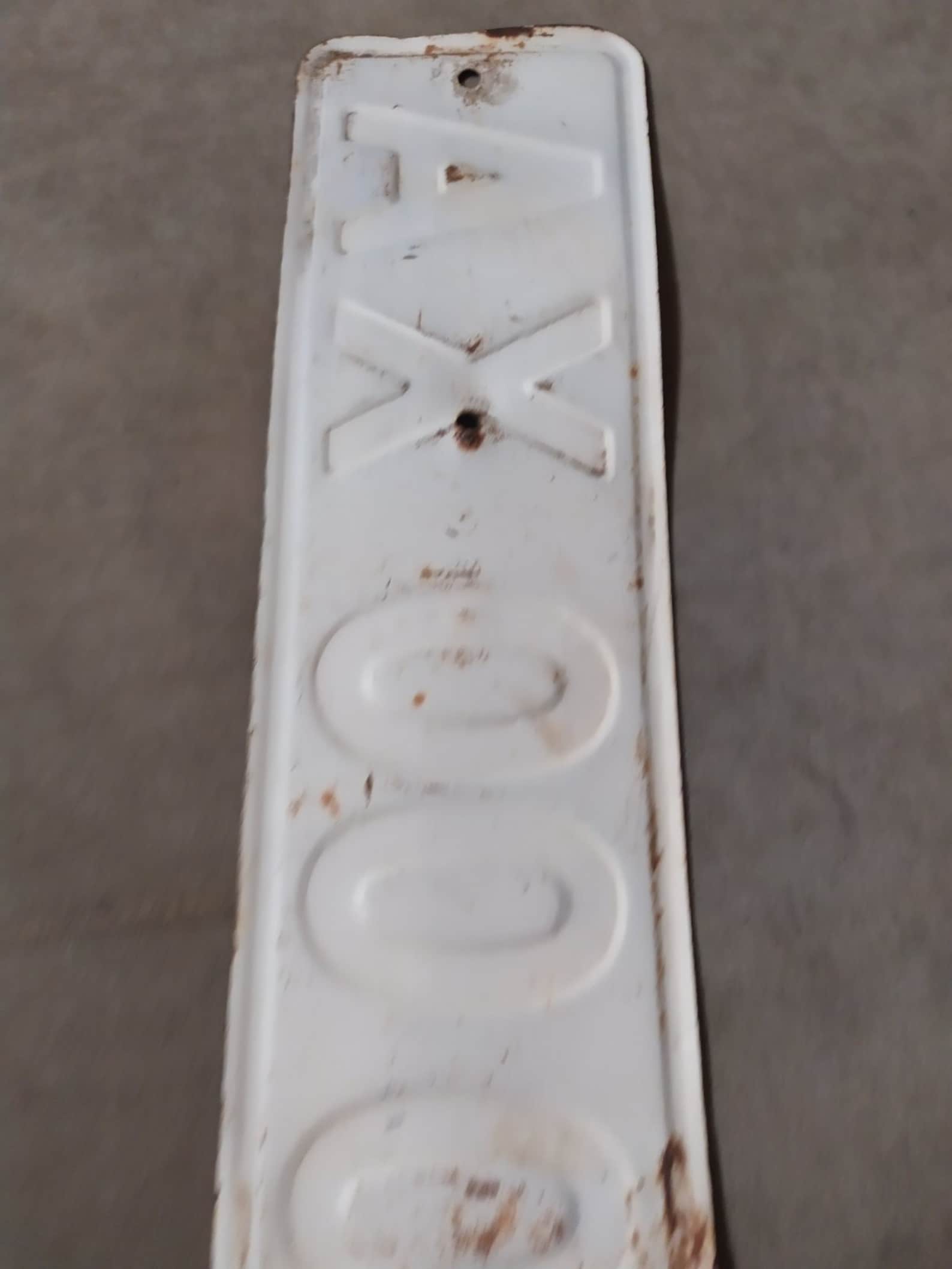 Vintage Car Number Plate Soviet License Plate Car Registration Number ...