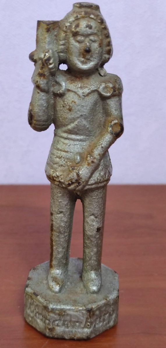 Ancient Statue of a Peeing Soldier. Antique Cast-iron Figurine | Etsy