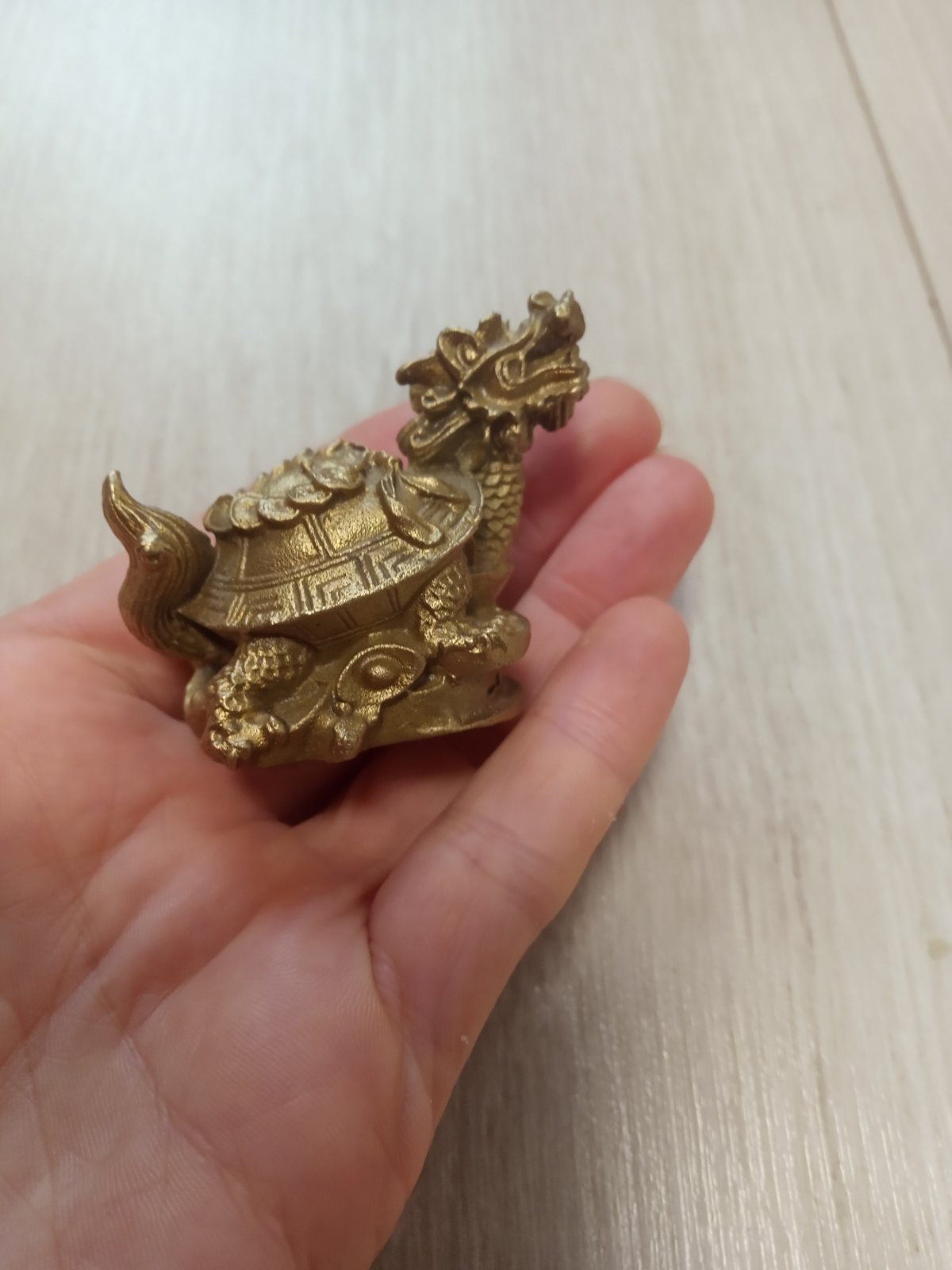 Metal Chinese Dragon Figurine Turtle / Dragon Figurine Miniature ...