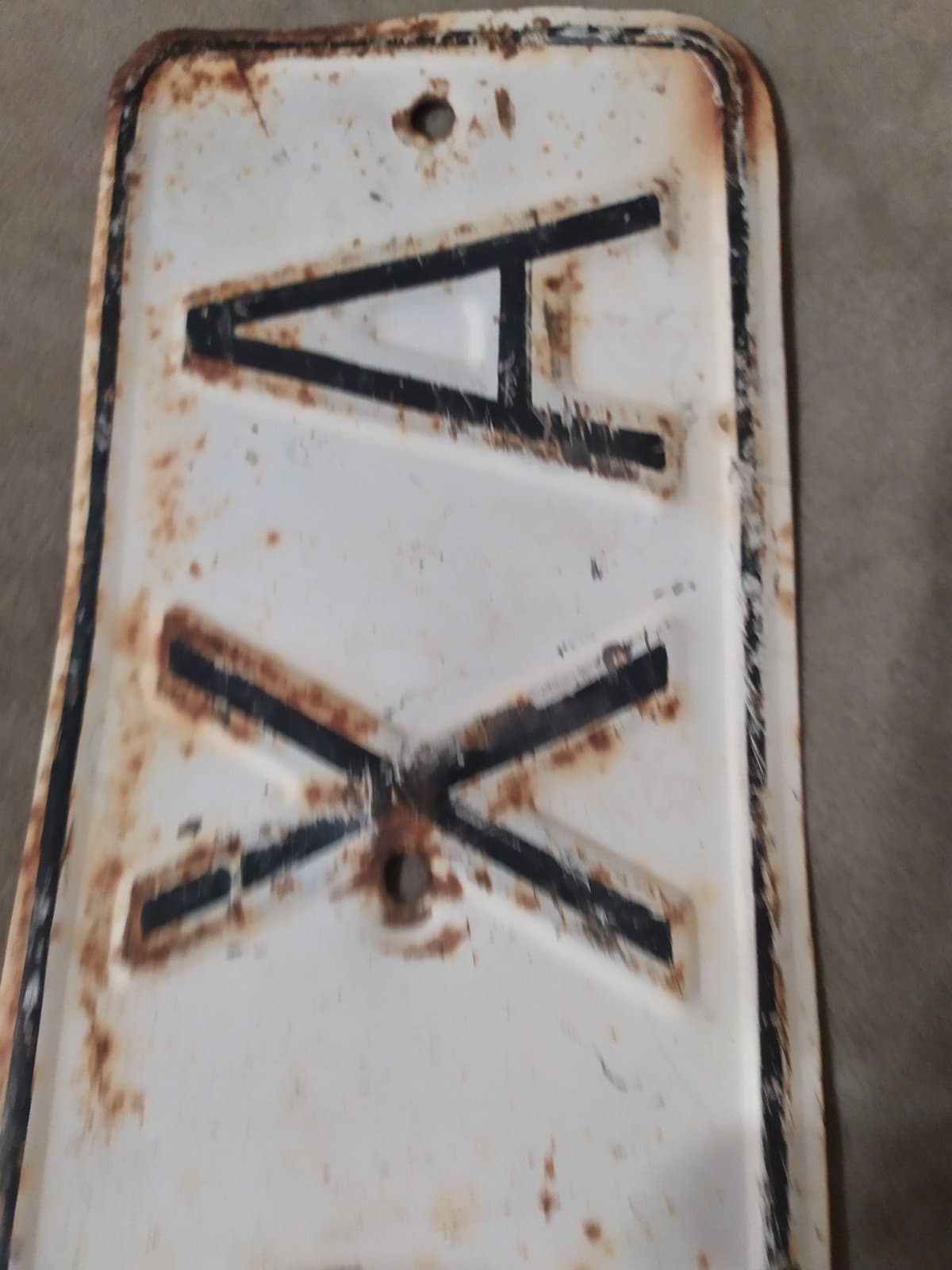 Vintage Car Number Plate Soviet License Plate Car Registration Number ...