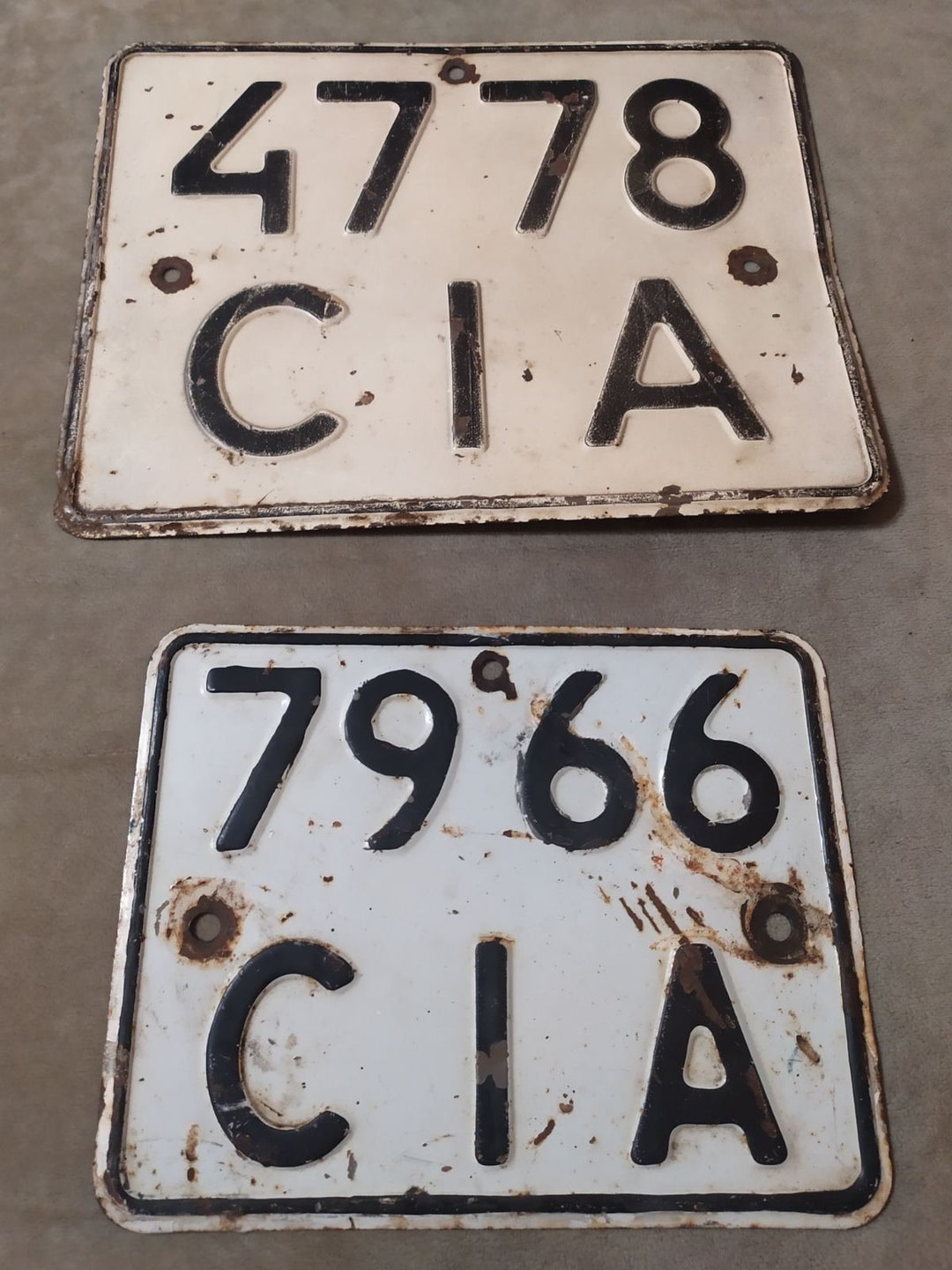 Old License Plates Soviet Plates Vehicle Registration Numbers - Etsy