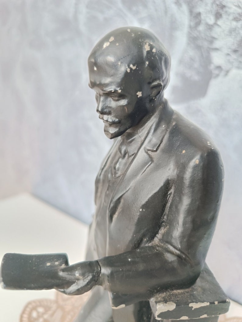 Vintage Sculpture of Lenin.large Statue of the Leader of the Ussr.world ...