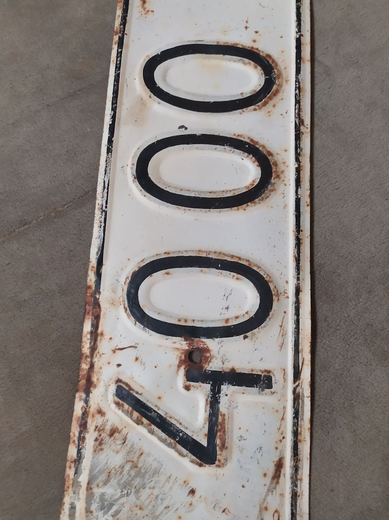Vintage Car Number Plate Soviet License Plate Car Registration Number ...