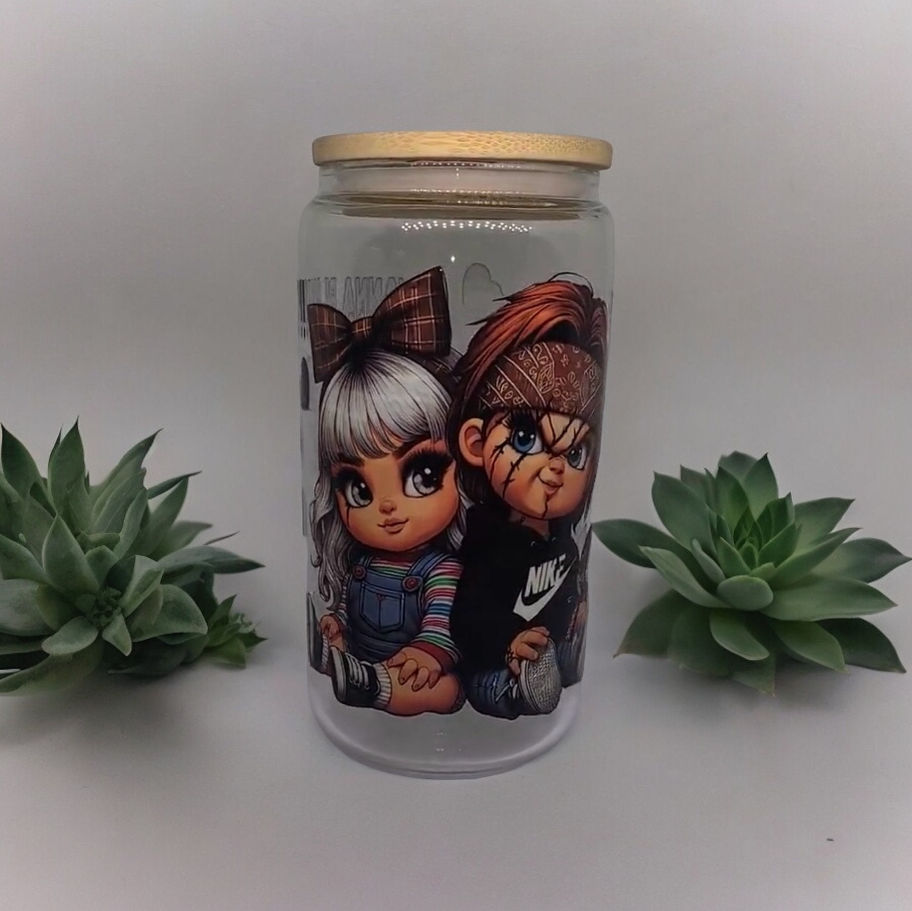 Chucky's Love Cup, Chucky & Tiffany Beer Can Glass, Libby Cup, Iced ...
