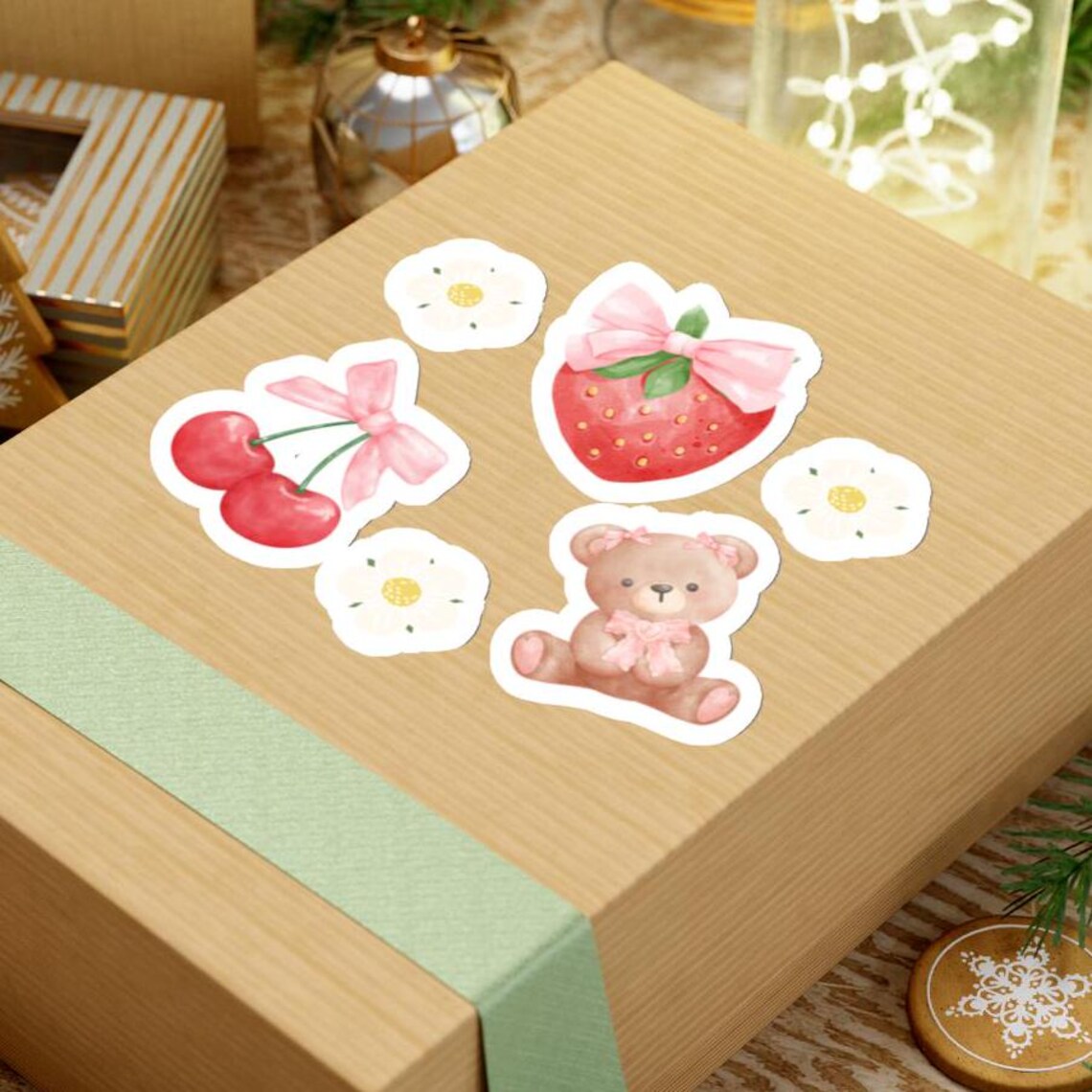 Cute Coquette Stickers, Cute Sticker Pack Adorable Girly Decals, Kawaii ...