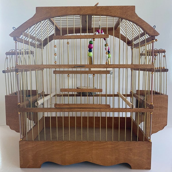 Wooden Bird Cage - Etsy