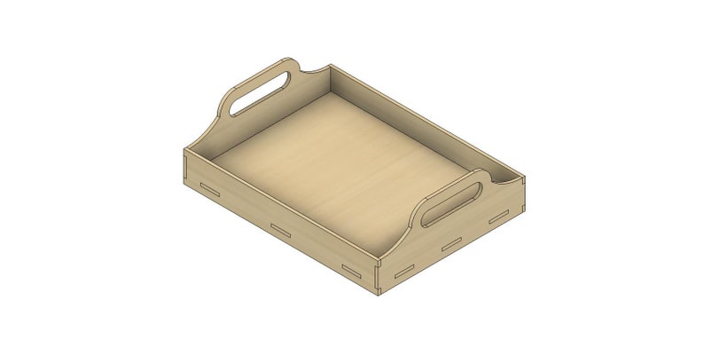 Serving Tray | Flat Tray | Laser Cut Files | 6mm 3mm Thick | 2D DXF ...
