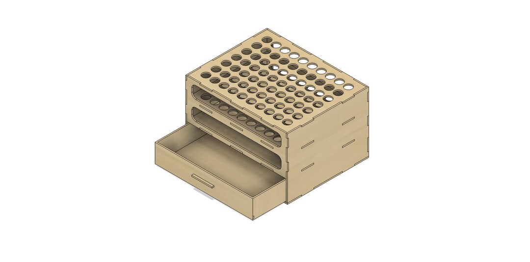 Laser Cut Crafting Tool Holder: 10mm 15mm 28mm Holes (DXF, SVG, Digital ...