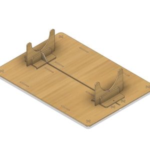 Model Ship Holder – Adjustable: Laser Cut Files (DXF SVG PDF) | Ship ...