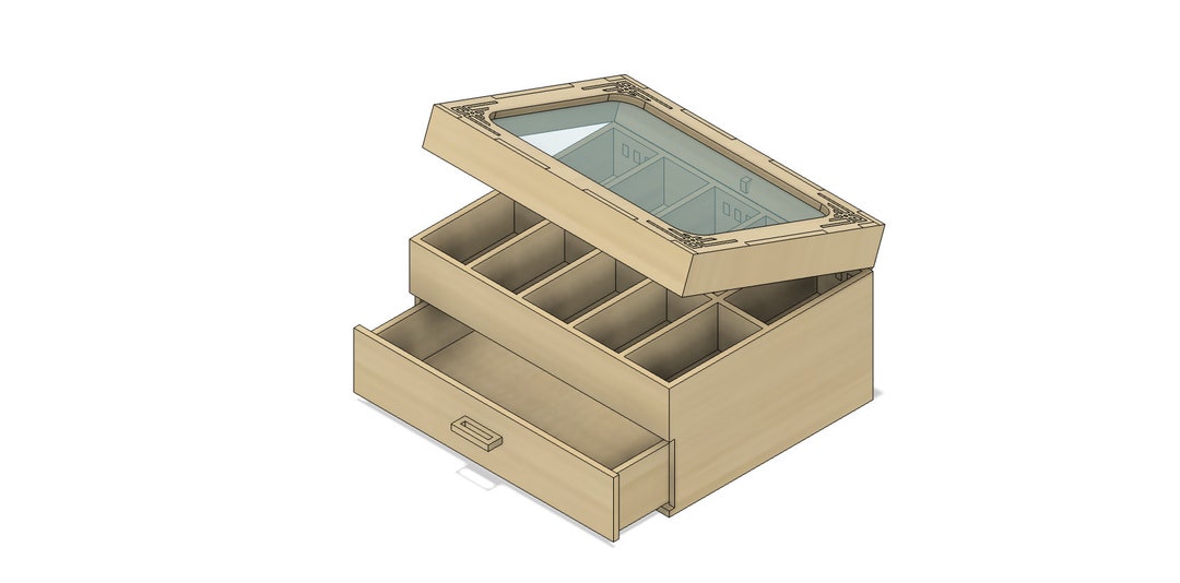 Watch Box | Jewelry Box | Gift Box | 6mm Thick | Laser Cut Files | 2D ...