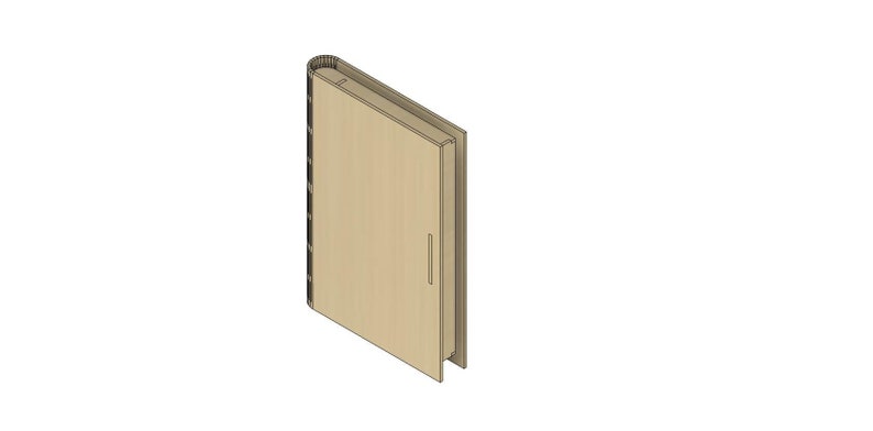 Large Book Box Flexible Laser Cut 2D DXF Files Glowforge - Etsy