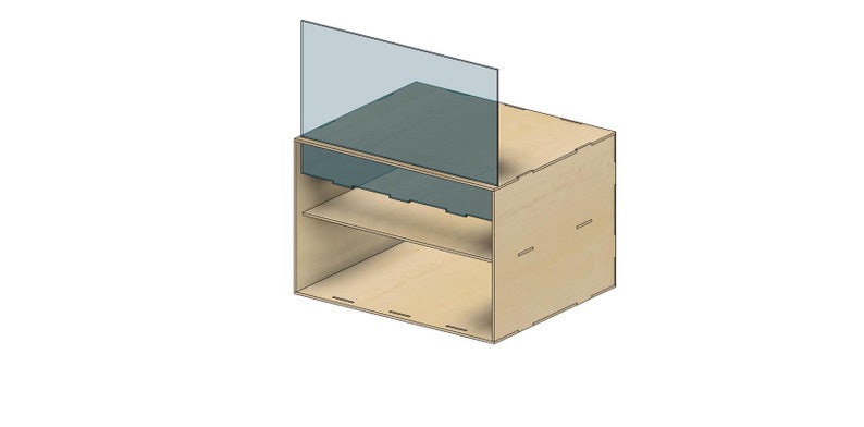 Double Display Case Laser Cut Files Modular 2D DXF SVG CDR Files ...