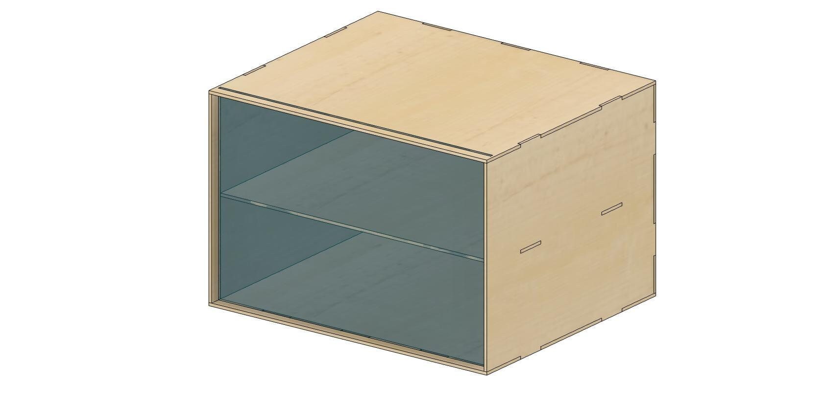 Double Display Case Laser Cut Files Modular 2D DXF SVG CDR Files ...