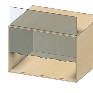 Display Case | Laser Cut Files | Modular | 2D DXF SVG CDR Files ...