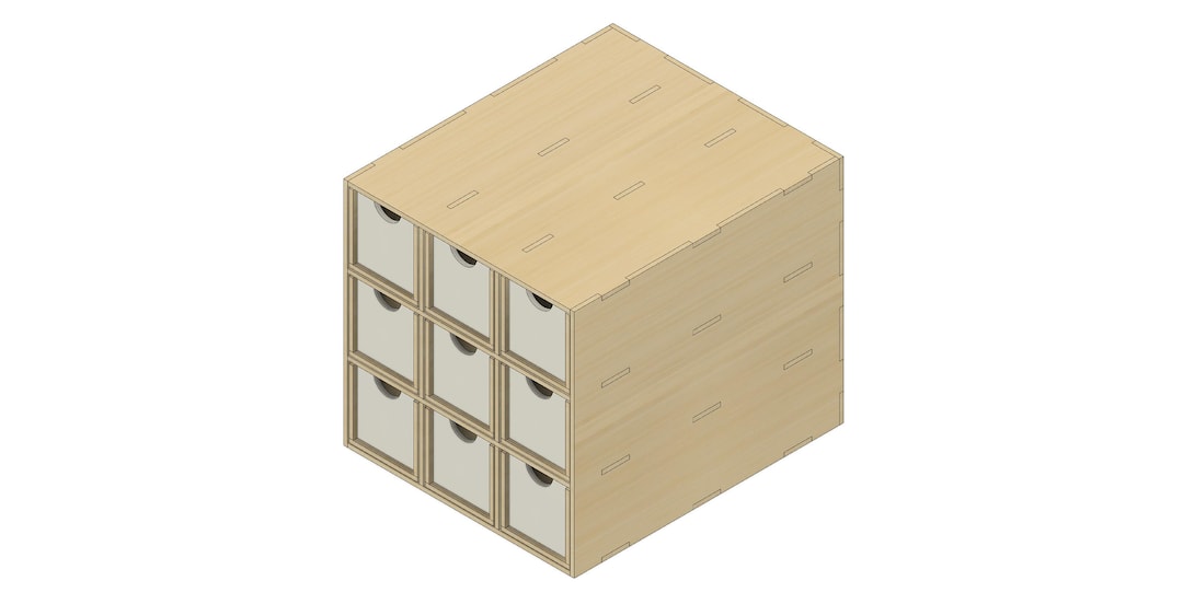 Kallax 3x3 Organizer Insert: Laser Cut Files (DXF, SVG, PDF) - Etsy