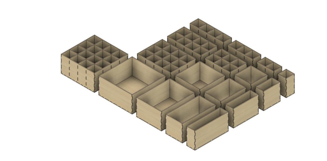 Configurable Ikea Drawer Inserts Dividers 10cm Tall - Etsy