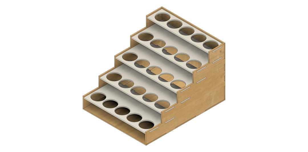 Modular Hobby Paint Rack: Laser Cut Files (20cm Width) (DXF SVG PDF) - Etsy