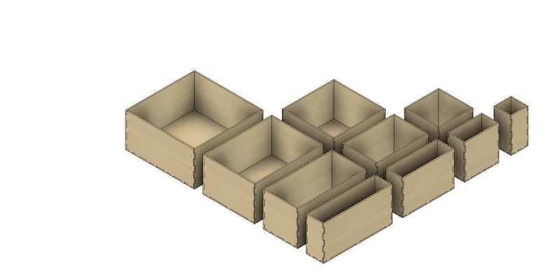 Configurable Ikea Drawer Inserts Dividers 10cm Tall - Etsy