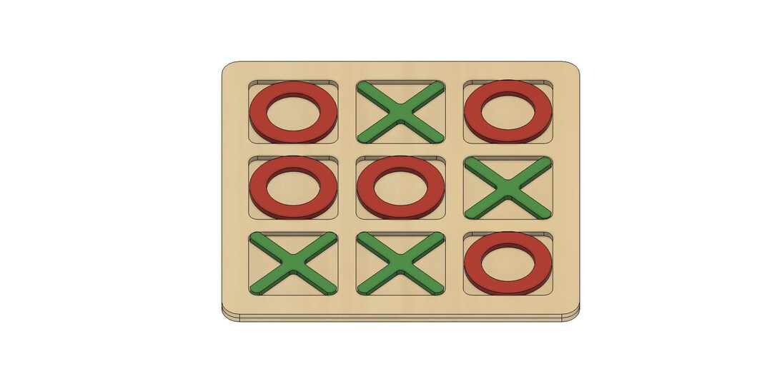 Tic Tac Toe | Game | Laser Cut Files | Any Thickness | Children's Game ...