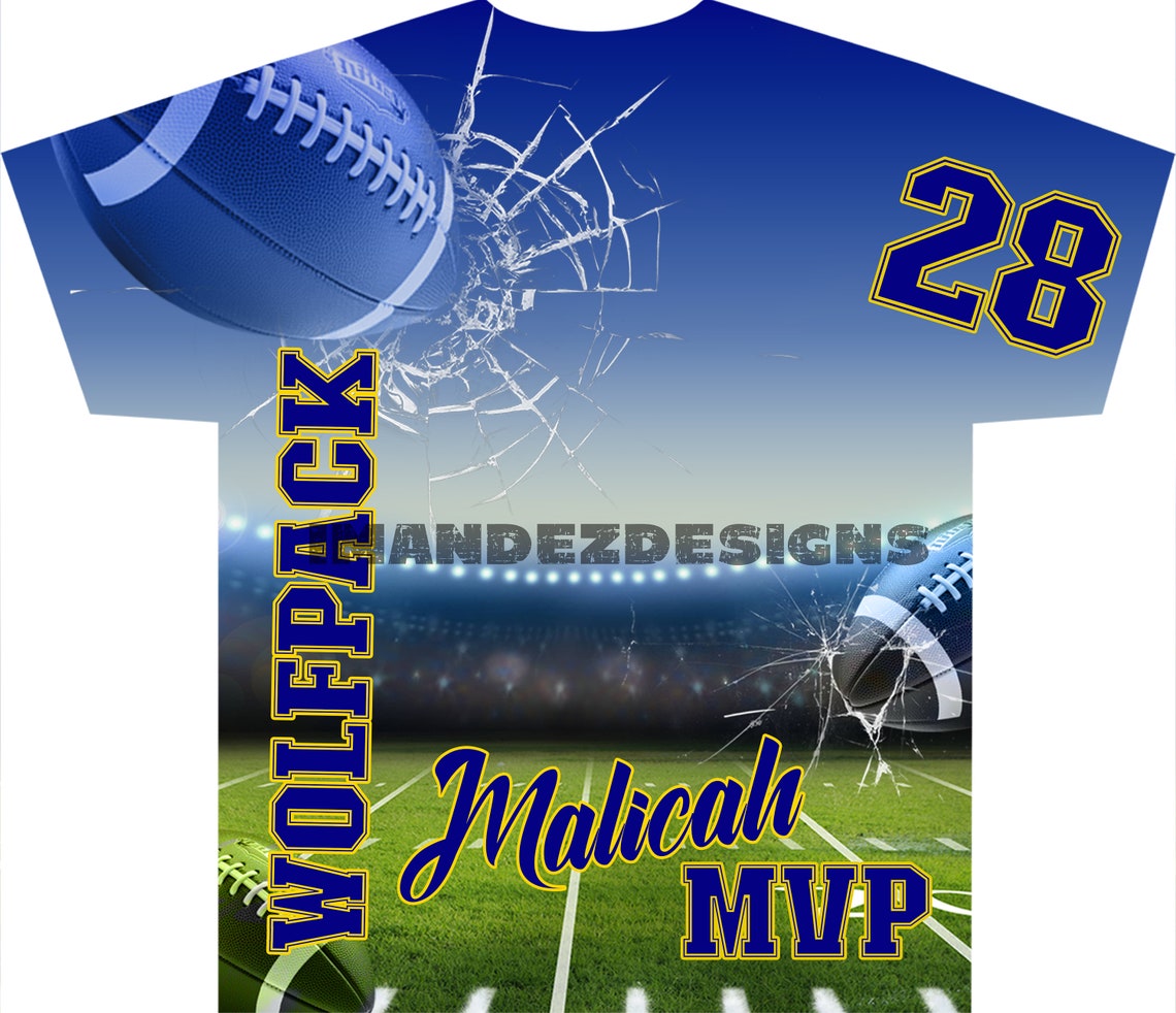 3D Football T-shirt Template: PSD Sport Collage (instant Download) - Etsy