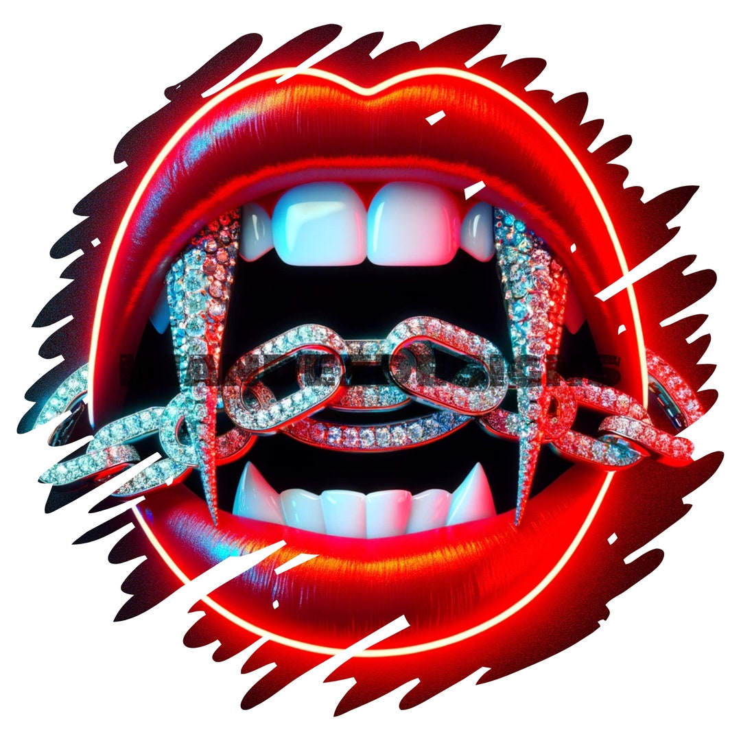 Red Neon Lips Design, Lip Gloss Clipart, Stylish Lips Png, Neon Lips ...