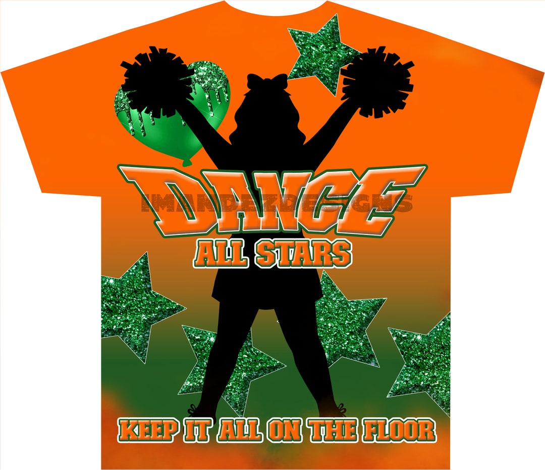 Printable Cheer Shirt Template, 3d T Shirt Design File, 3d Printable ...