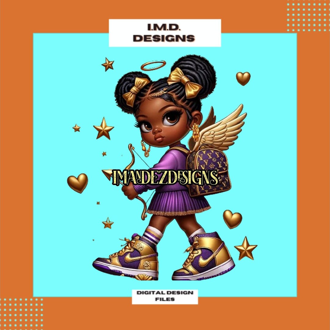 Chibi Girl Clipart, Stylish Cupid With Her Bow Png, Cute Valentine ...