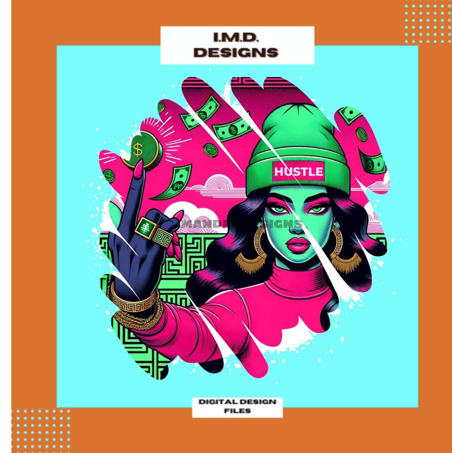 Hustle Png, Work Hard Png, Urban Hustle Clipart, Girl Hustle Png ...