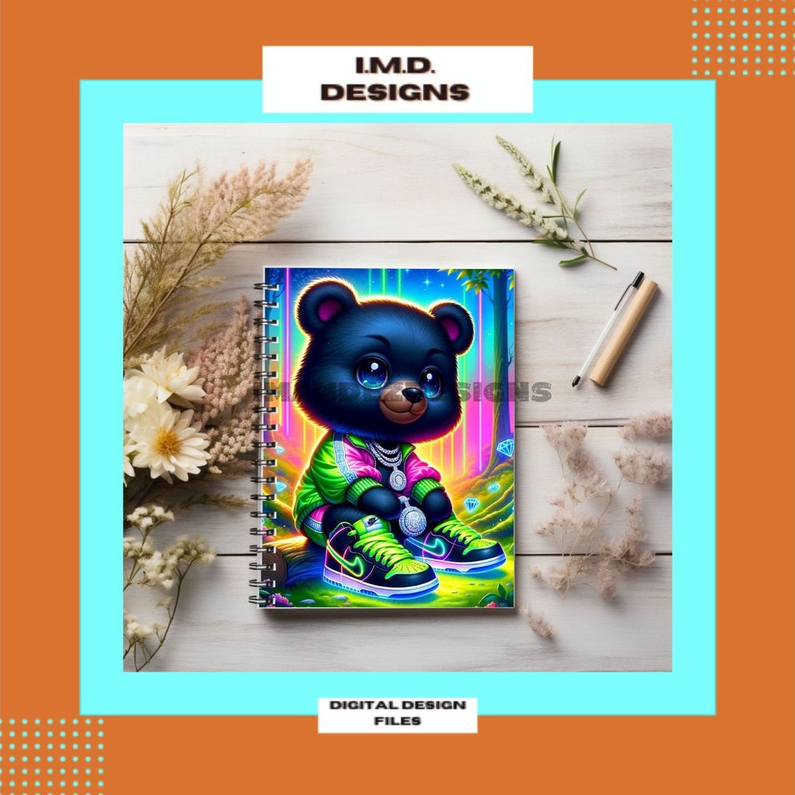 Black Bear Digital Files, Cute Bear Art, Digital Bear Art, Printable ...