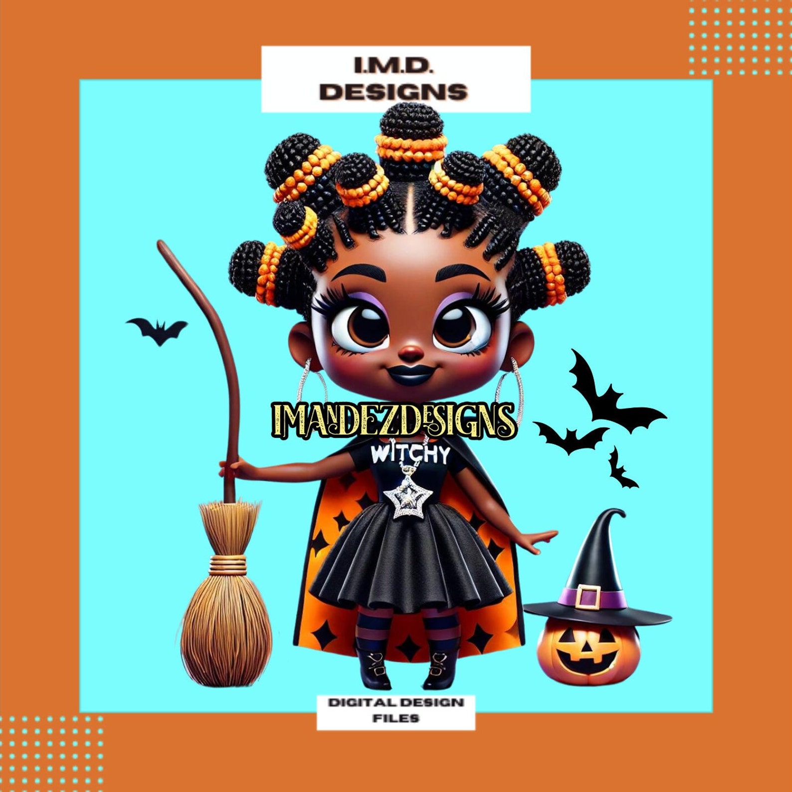 Witch Png for Stickers, Halloween Clipart, Printable Witch Image ...