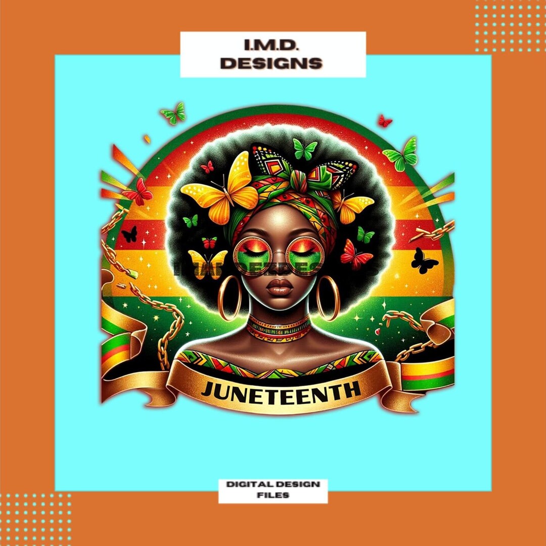 Juneteenth Afrocentric Woman PNG Clipart: Freedom Day Art (digital ...
