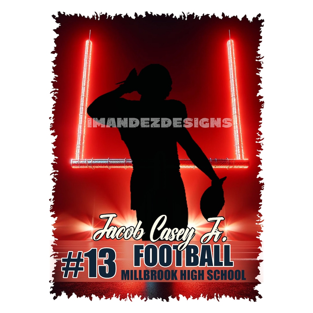 Football Tshirt Design Template, Custom Red Fooball Tee Design ...
