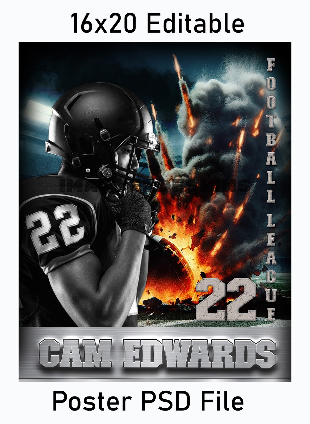 Custom Sports Poster, Personalized Sports Art, Customized Athletic ...