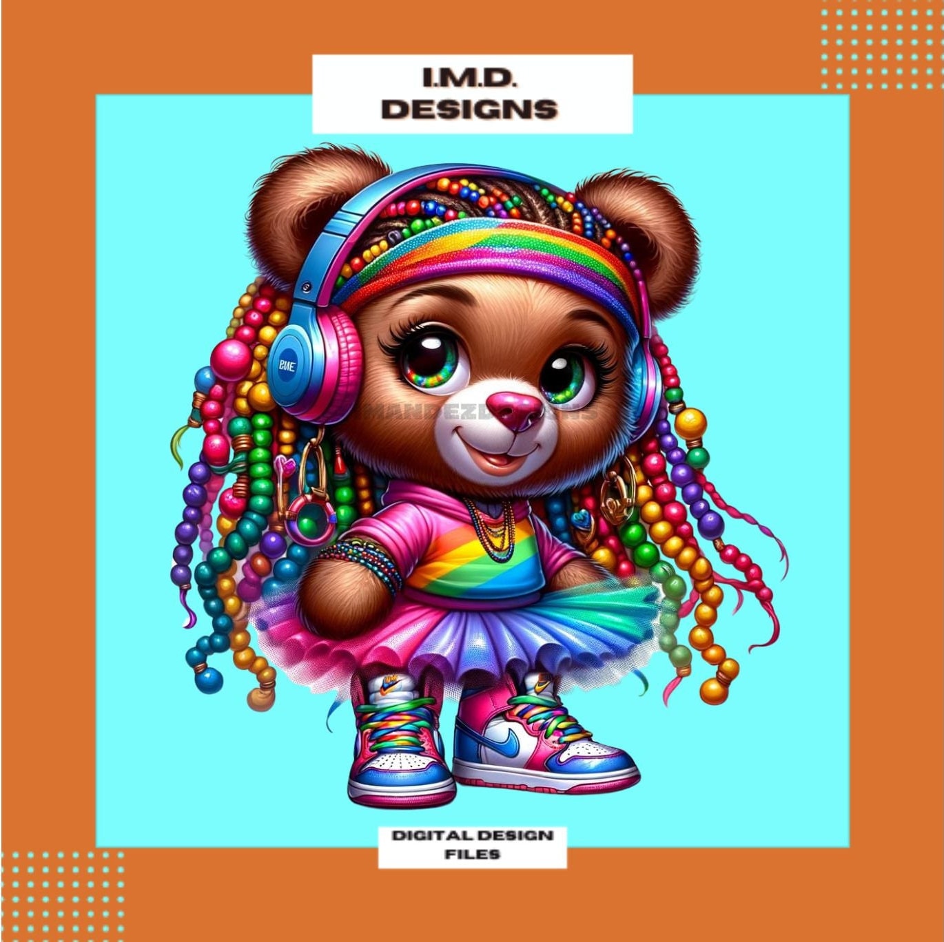 Autism Digital Download, Printable Autism Bear Art, Autism Support ...