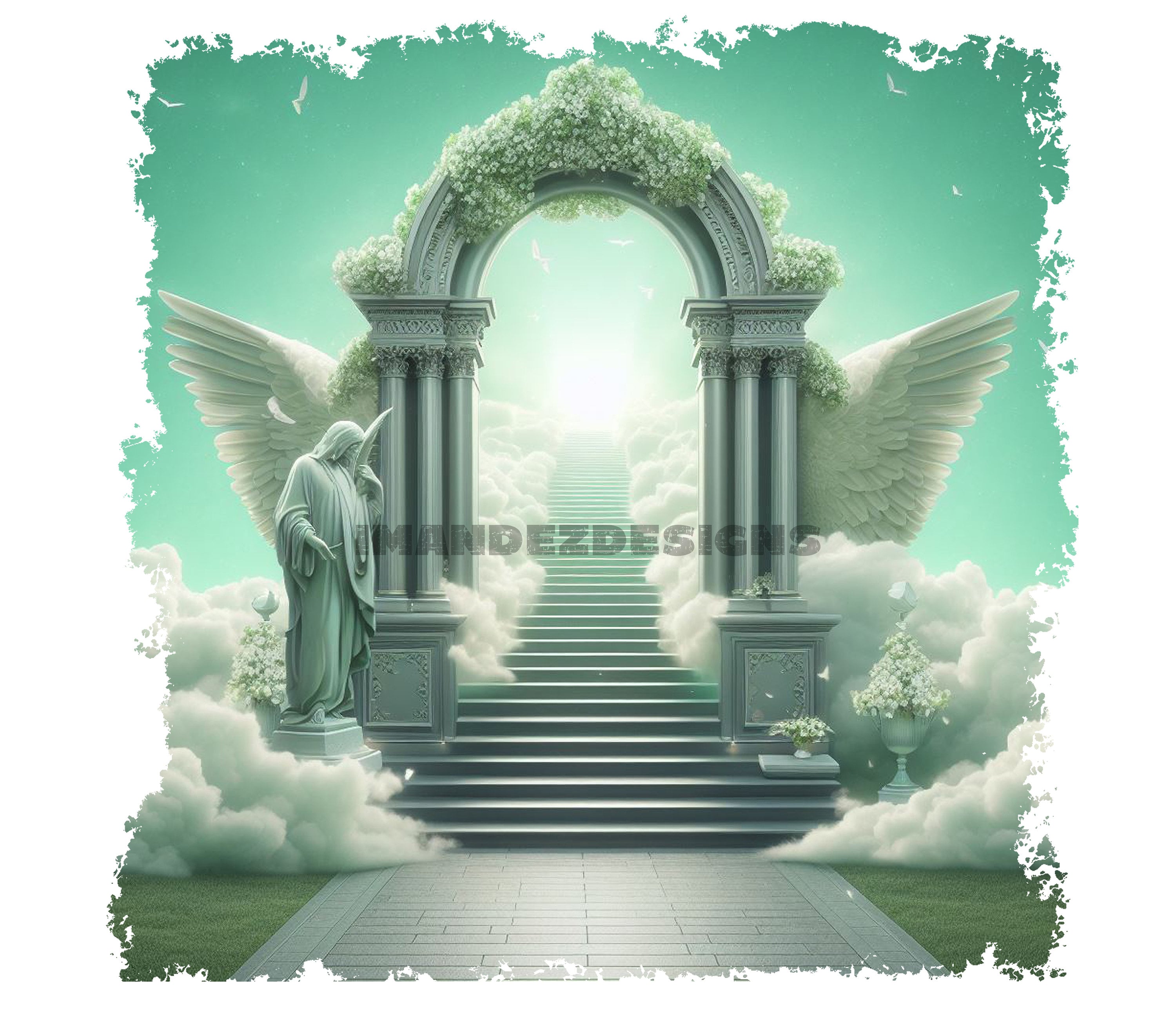 Memorial Ceremony Clipart, Instant Download, Printable Funeral RIP ...