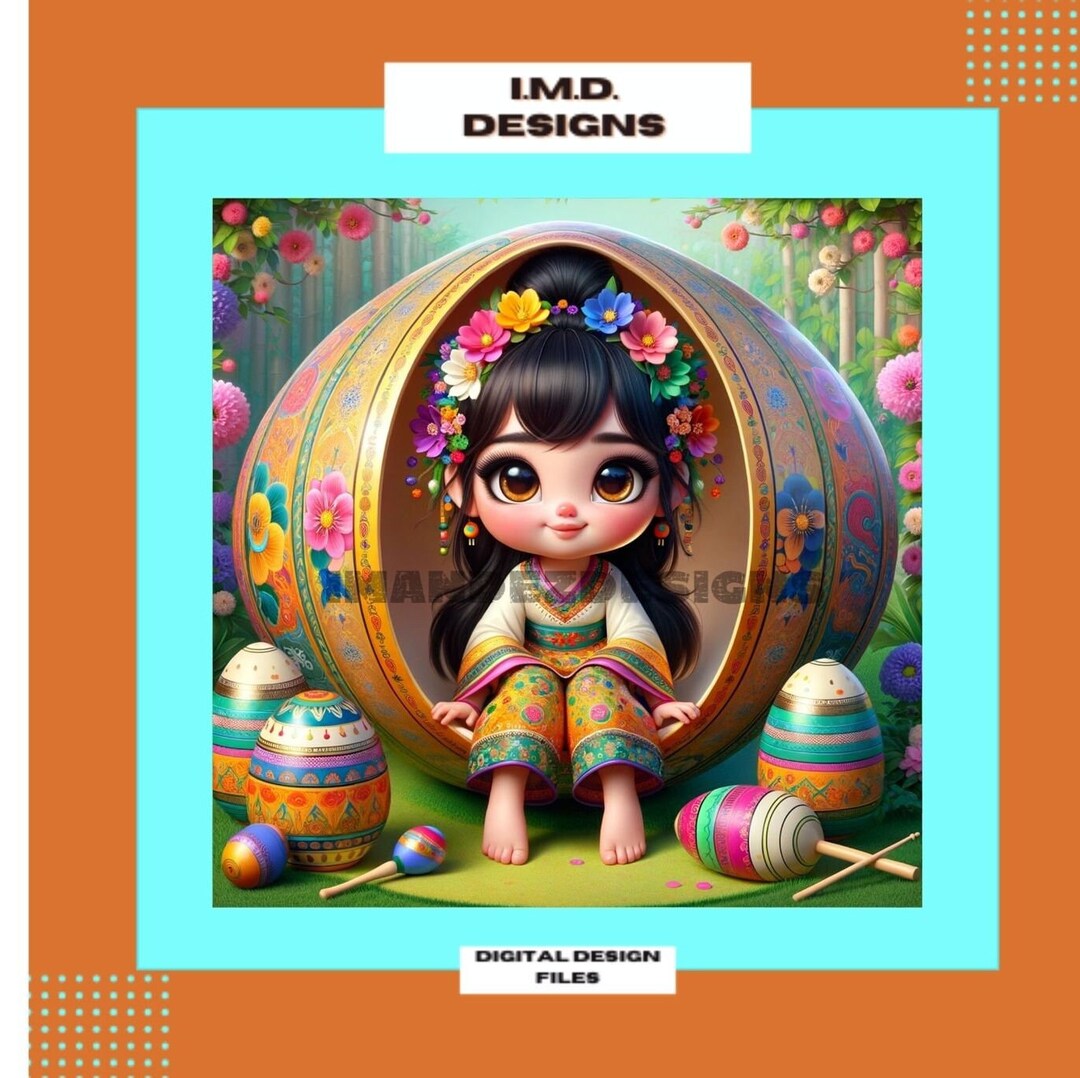 Printable Easter Egg Clipart, Spring Png, Floral Easter Design, Digital ...